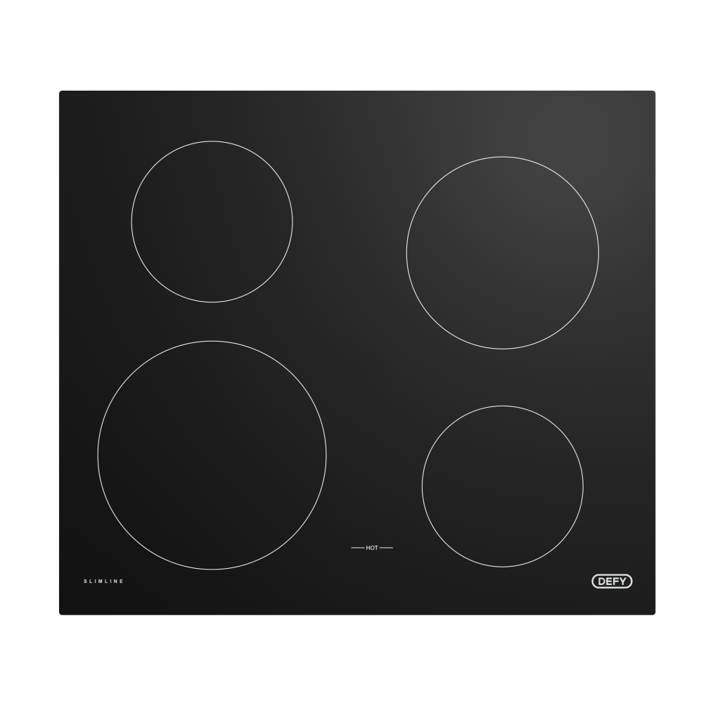 DHD409 – Defy 60cm Slimline Hob – Black Glass – Furn Zone