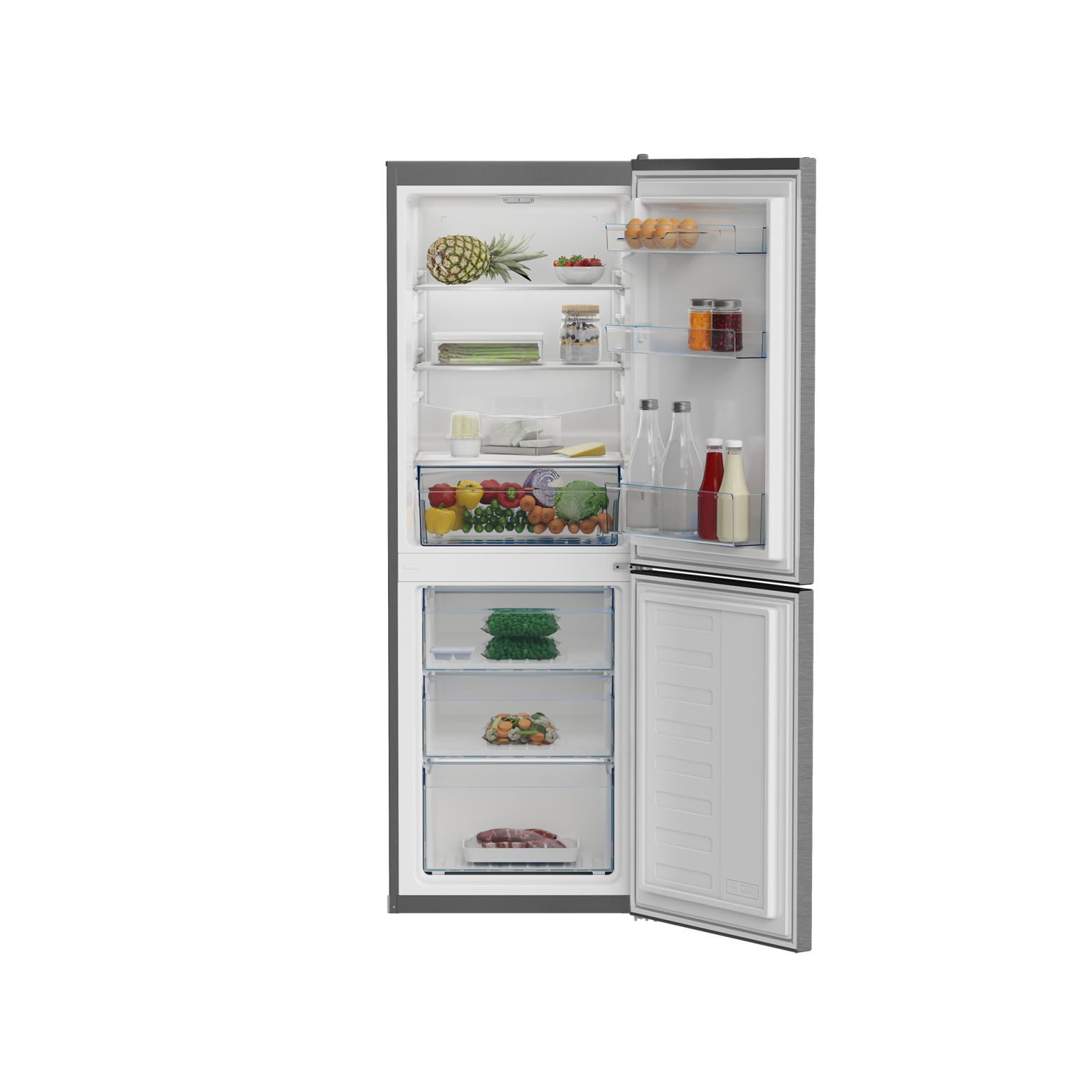 DAC447 – Defy 247L Fridge Freezer – Metallic – Furn Zone