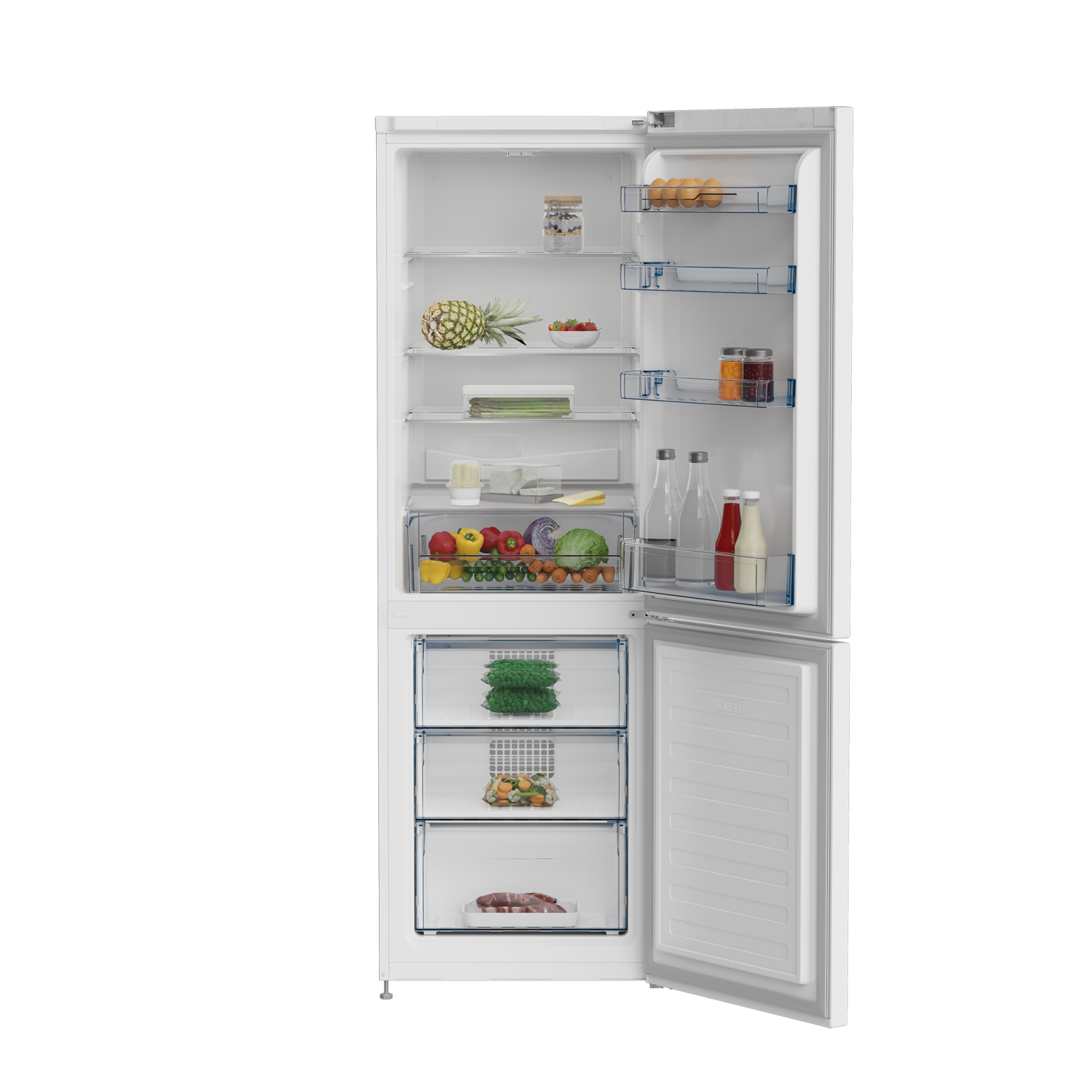 DAC621 – Defy 350L Fridge Freezer – White – Furn Zone