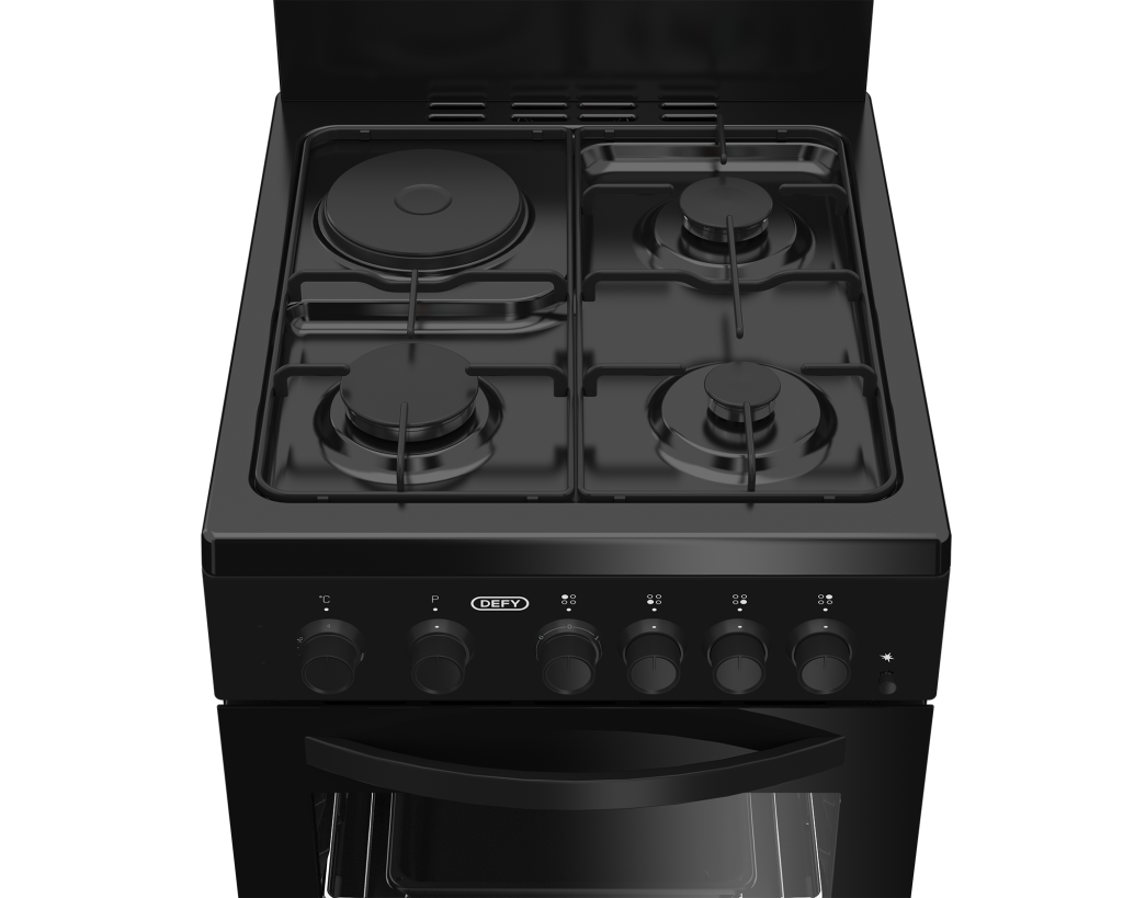 DGS578 – Defy 50cm Gas Electric Stove – Black – Furn Zone