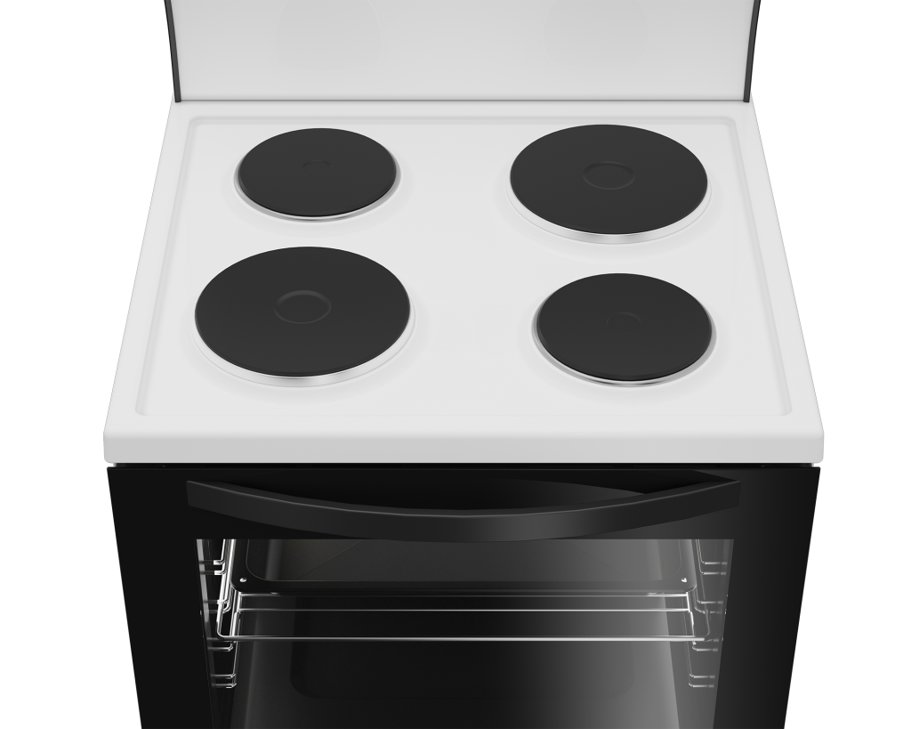 DSS693 – Defy 60cm 4 Plate Electric Stove – White – Furn Zone